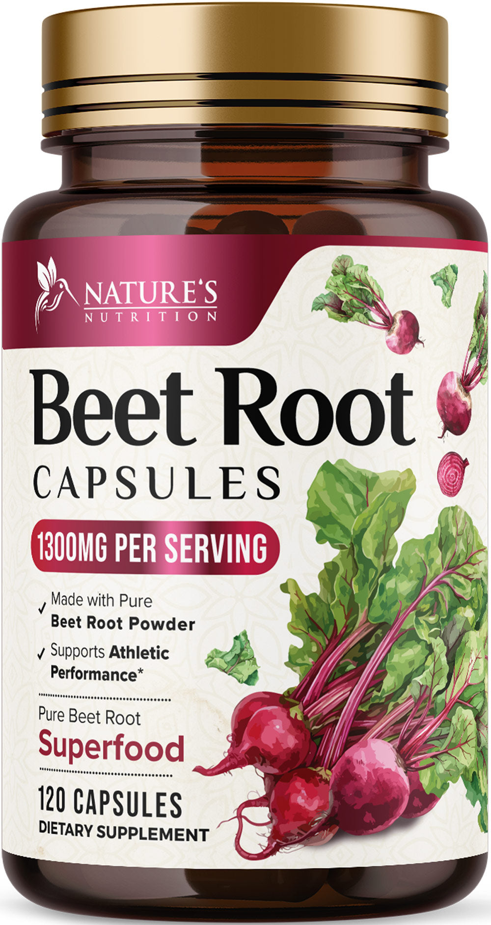 Beet Root Capsules 1300mg - Extra Strength Red Beetroot Powder Supplem ...
